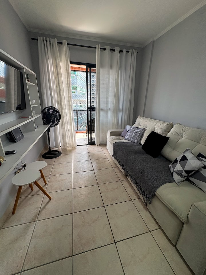 Apartamento Pé Na Areia | Lazer Completo - Praia Grande