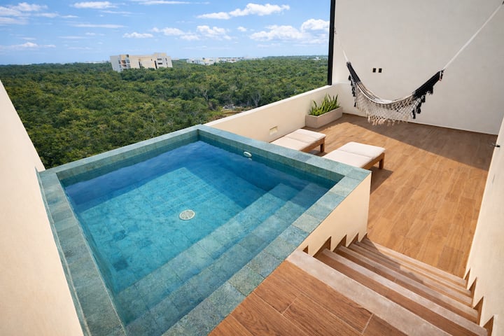 Departament Rooftop Y Alberca Privada, Vista Selva - Mexico