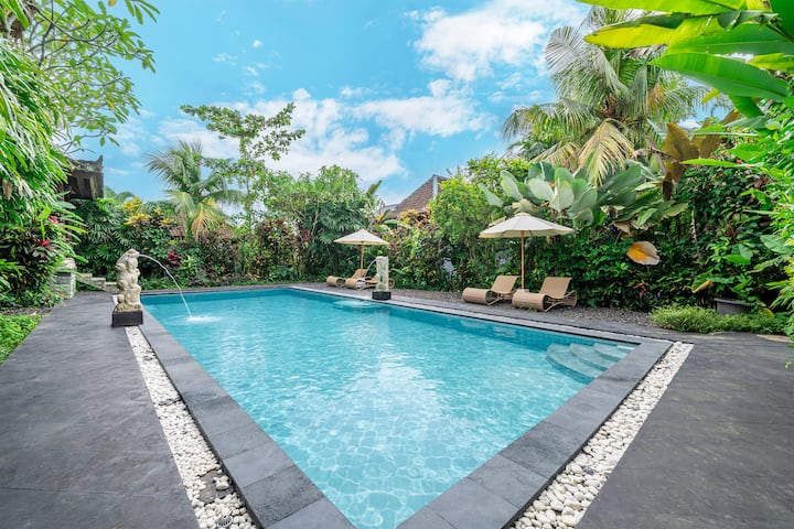 Cozy 1br Stay W Pool, Garden & Patio, Central Ubud - Ubud
