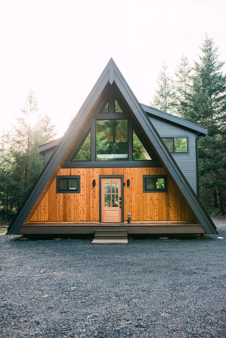 New Mt Rainier Aframe | Sauna+hot Tub | White Pass - Packwood, WA