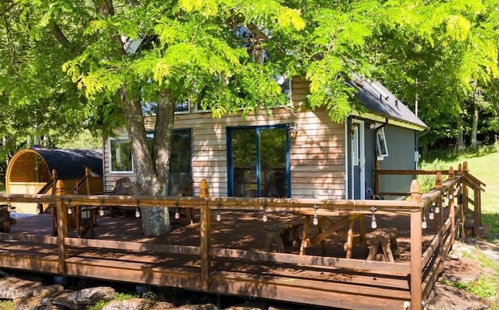 Fox Meadow Chalet Cozy A-frame W/ Hot Tub & Sauna - Margaretville, NY