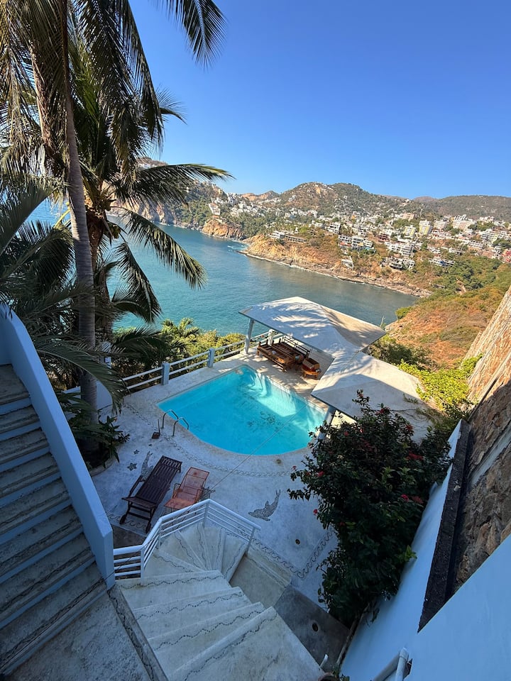 Refugio Vista Mar Con Alberca Privada - Pie de la Cuesta