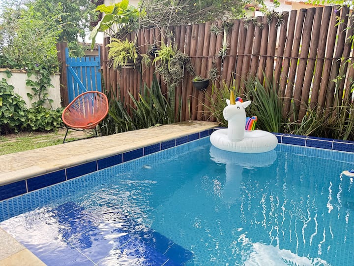 Casa C Piscina | 2 Suítes + Garagem 1 Km Do Centro - Paraty