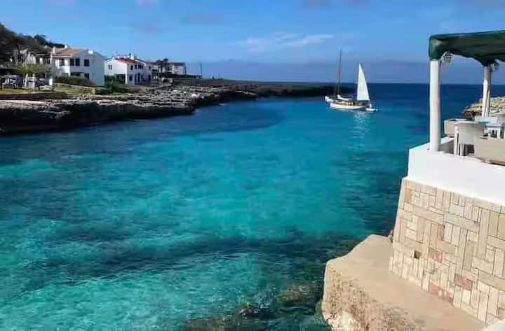 Lindo Apto Con Terrasa A 300 M De Cala Blanca - Minorca