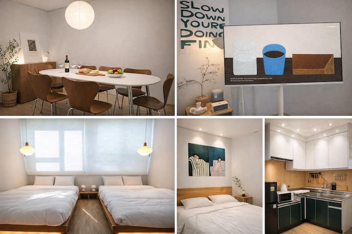 만년동, 신세계1.5km｜넓은거실+침대 3｜6인｜신세계·수목원·성심당·과학관·엑스포·dcc - Daejeon