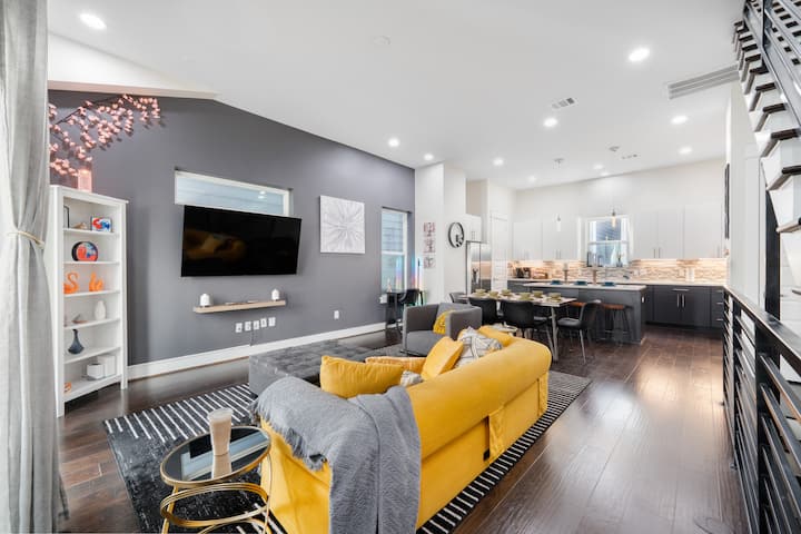 Must See Luxury: Walk To Nrg & Med Center+rooftop - Houston