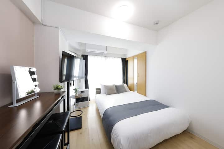 「北18条駅」徒歩4分　北海道大学そば・駅近でアクセス良好！明るく清潔な1rステイ（最大2名） - Hokkaido