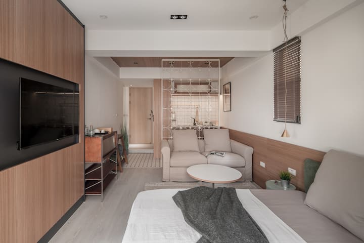 台北市中心永春站復古浴缸大套房｜全套設備(虎林02) - Taipei