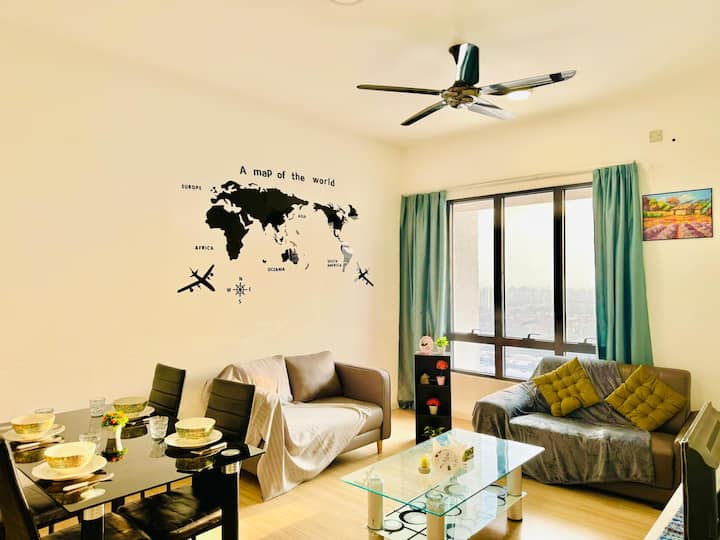 4pax| 2br | 5 Min Brt@citycenter 5 Min Sun-uni-med - Subang Jaya