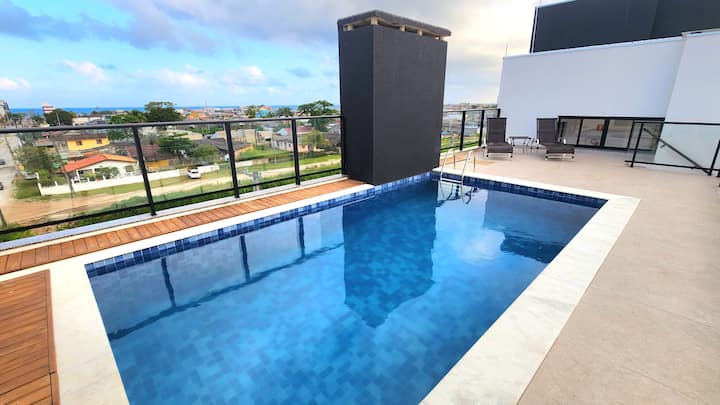 Aconchegante Apto Novo Com Piscina A 500m Da Praia - Matinhos