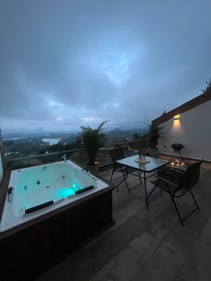 Lodge Con Jacuzzi Y Vista A El Embalse - Peñol