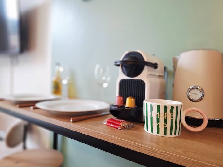 L'écrin Vert Sauge - Studio Cosy Proche Gare - Rennes