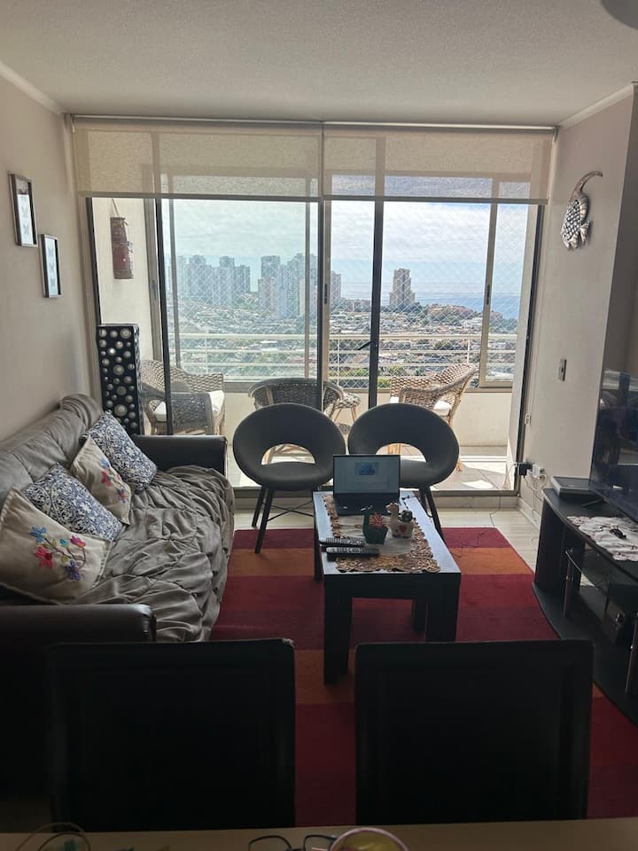 Departamento 5 Personas En Concon Con Vista Al Mar - Concón