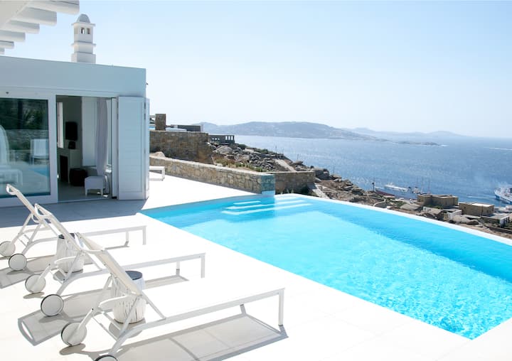 Private Villa Veluwe With 180º Sunset Sea Views - Mykonos