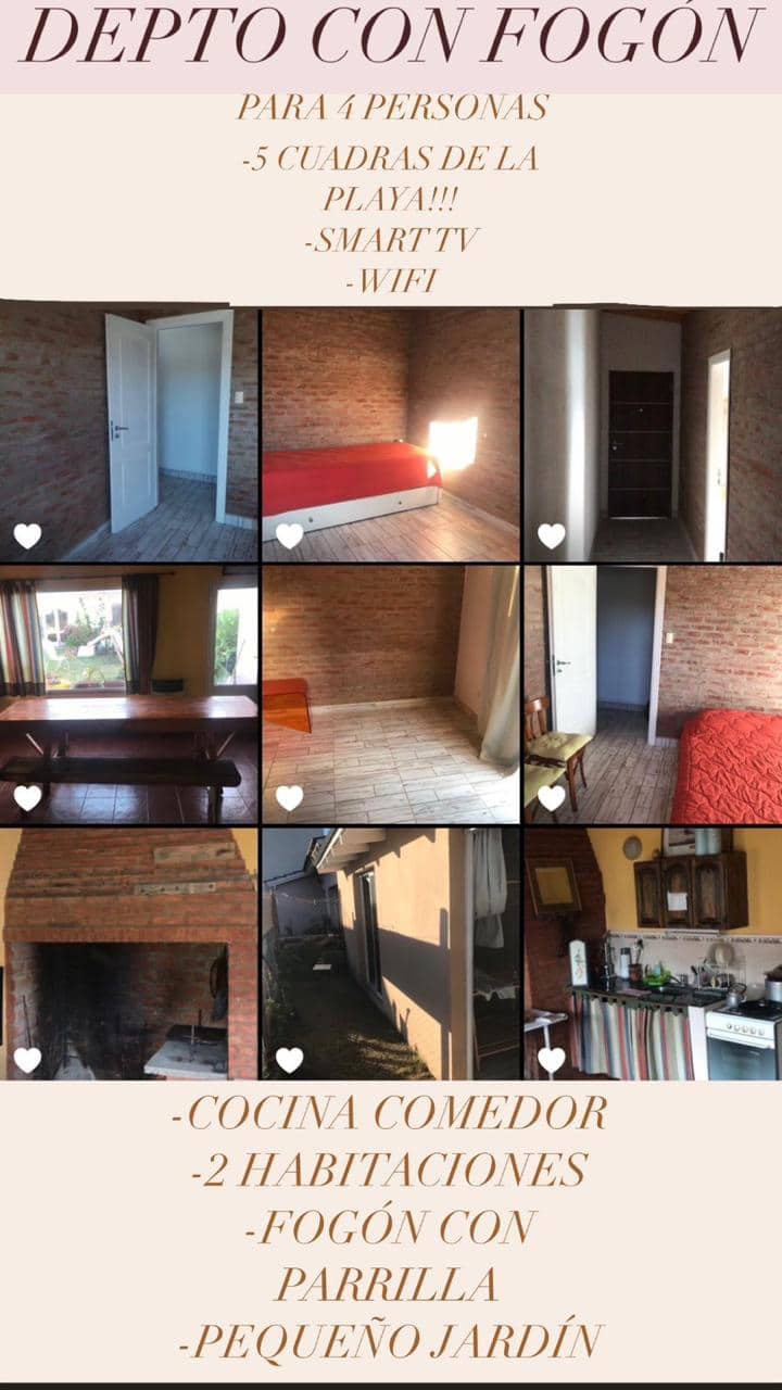 Casa Con Fogón A 5 Cuadras De La Playa - Necochea