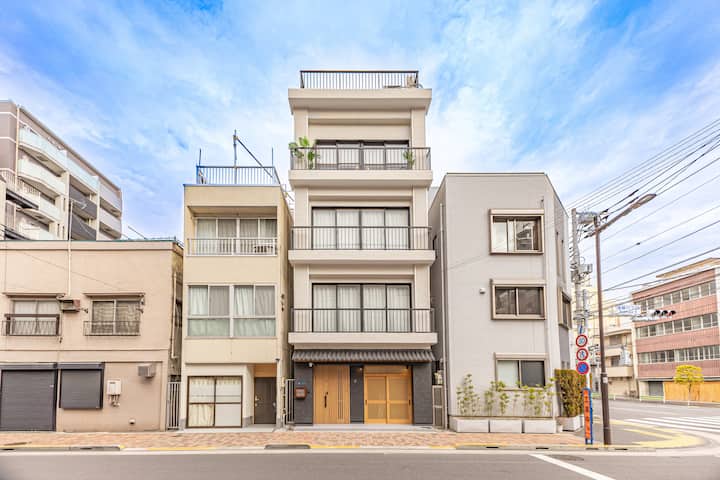 ココロイン東京｜浅草寺徒歩5分｜四階建て一戸建て・二浴室付きラグジュアリーハウス - Akihabara