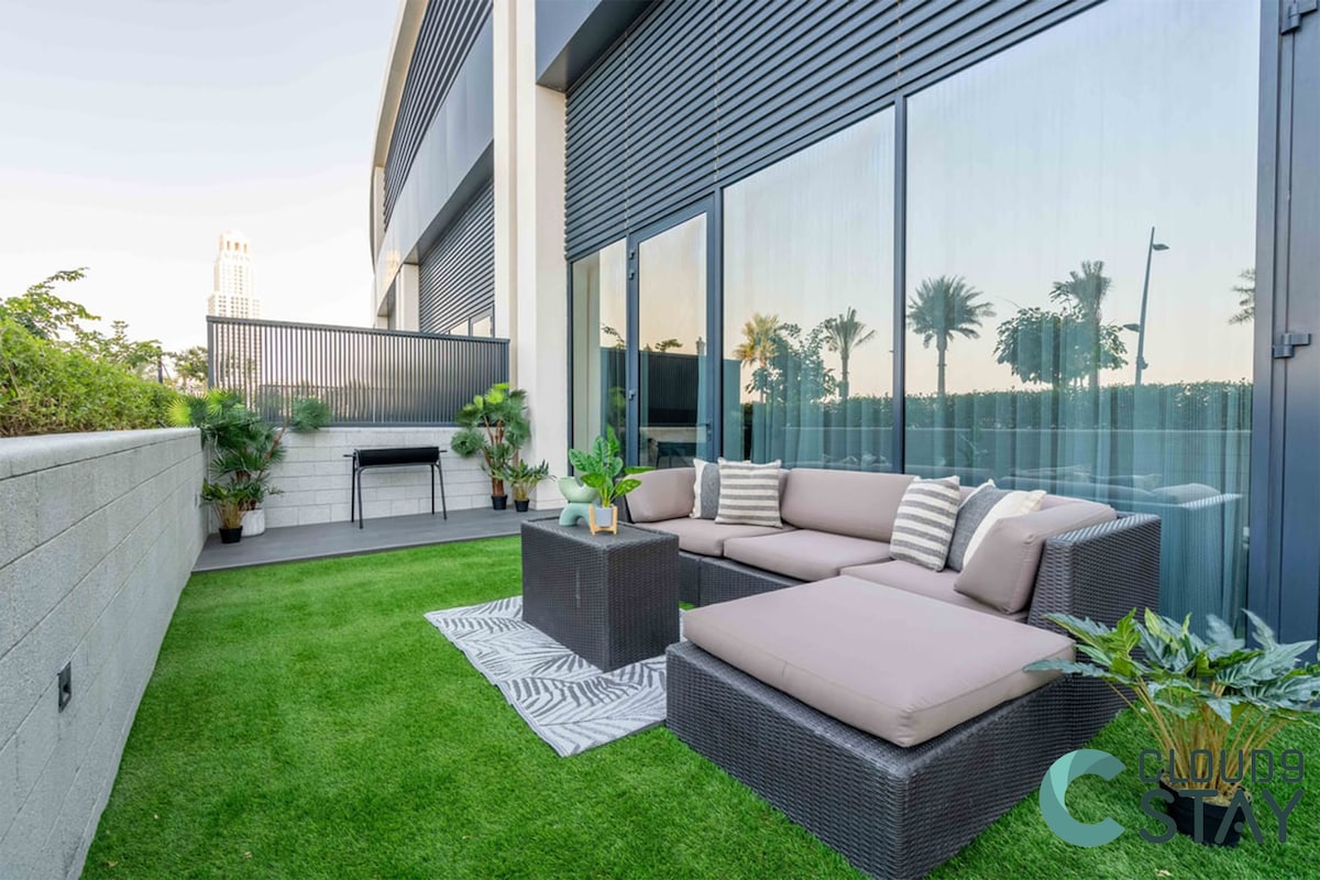 Appartement de style maison de ville avec 2 chambres et patio avec ...