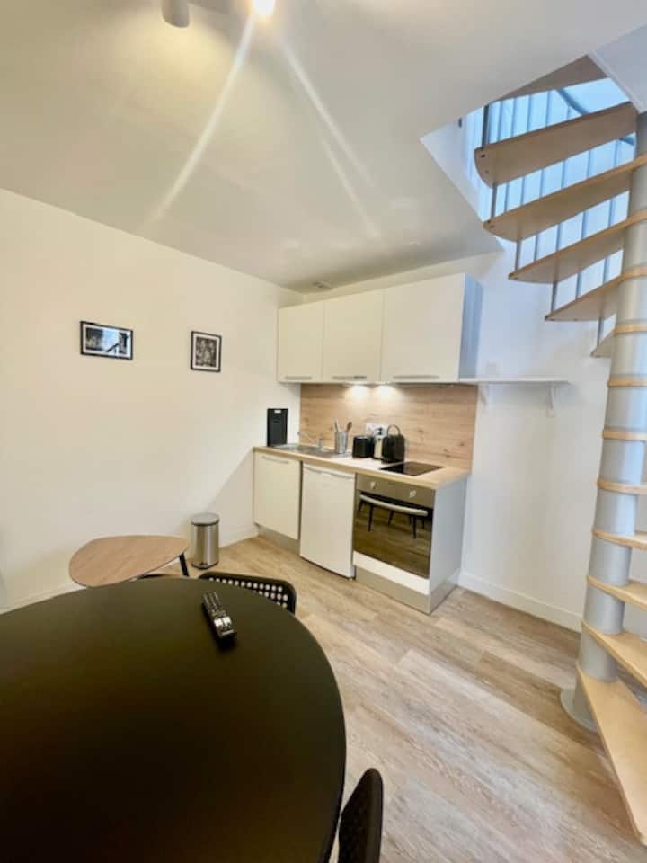 Bg7_9 Studio Duplex - Centre Ville - Fibre - Vertou