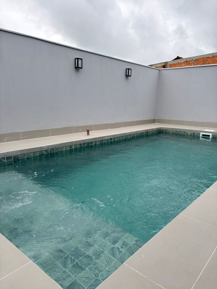 Casa Piscina Praia Do Ervino 3 Quartos Com Ar Cond - Brasil