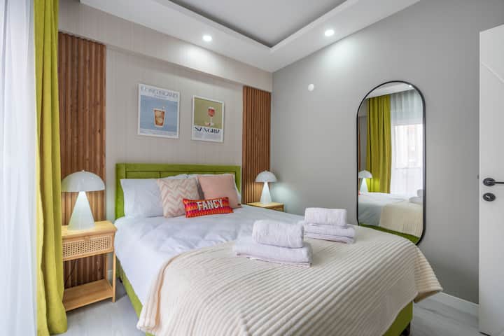 Green 1br • Quiet Stay • Work-friendly - 안탈리아