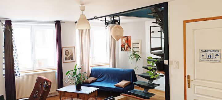 Maison Calme Centre-ville 2 Chambres, 12min Gare - Saint-Étienne