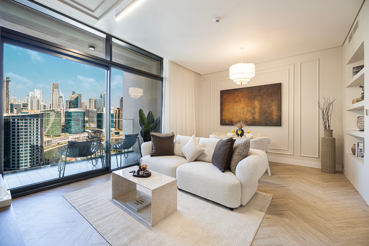 2BR exclusif de luxe, vue sur Burj + canal | - Appartements à louer à ...