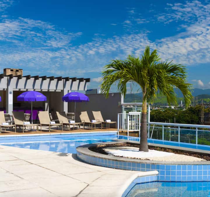 Flat/studio No Hotel Mercure Em Nova Iguaçu - Nova Iguaçu