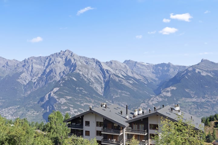 Chalet Rustique Avec Parking Privé Et Terrasse - Nendaz