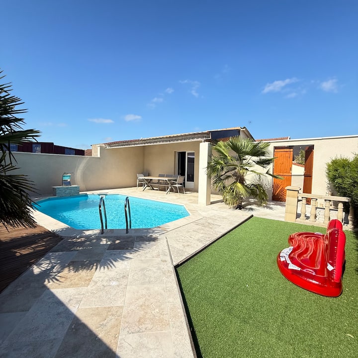 L'oasis Montcellienne - Maison Avec Piscine - Montceau-les-Mines