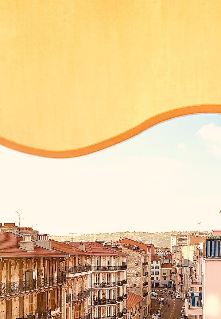 Port De Nice : Loft Design Surplombant La Ville - Villefranche-sur-Mer