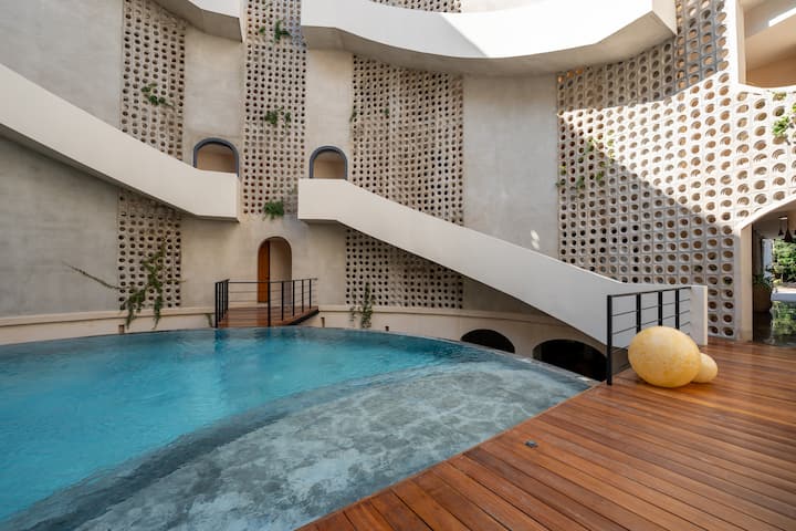 New Oniric Condo 2bdph Pvt Rooftop/pool/cenotepool - Messico