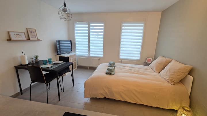 Studio Calme Et Cosy + Box Privé, Frontière Genève - Saint-Julien-en-Genevois