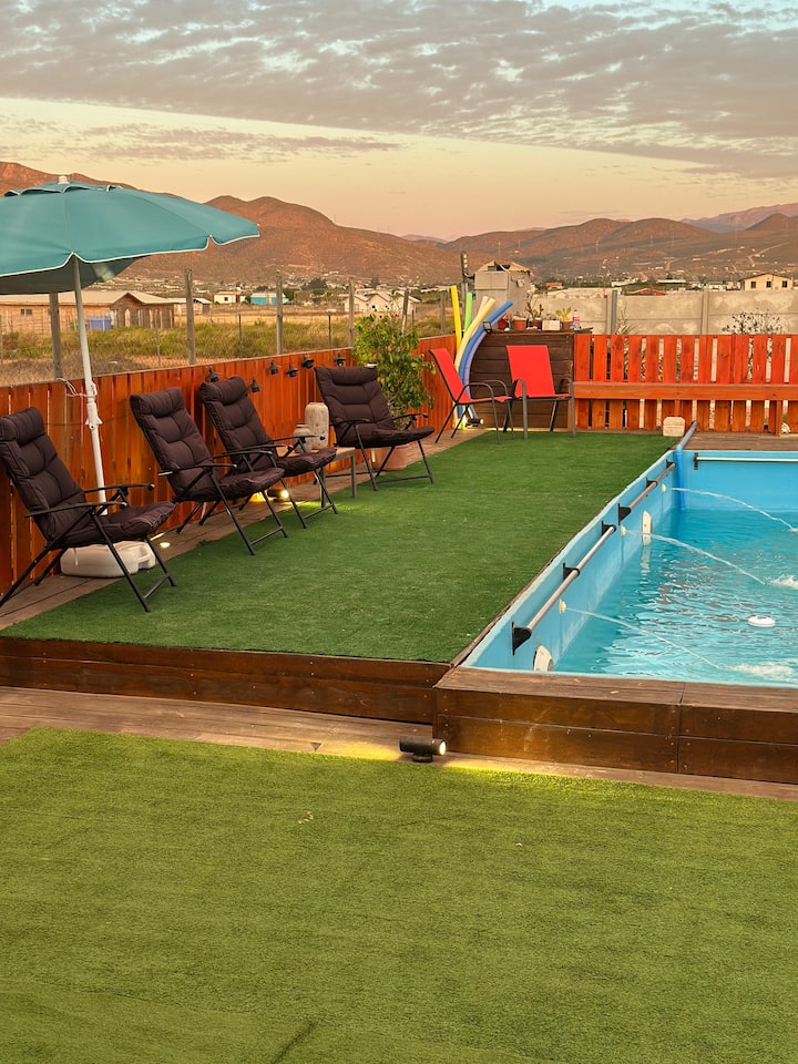 Piscina + Quincho, Entre Guanaqueros & Tongoy I - Chile