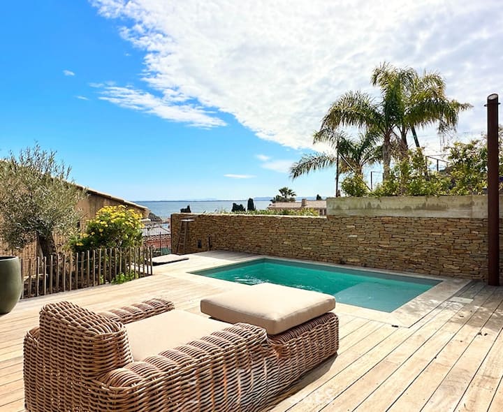 Logement Vue Mer, Piscine, à Deux Pas De La Plage - Carqueiranne