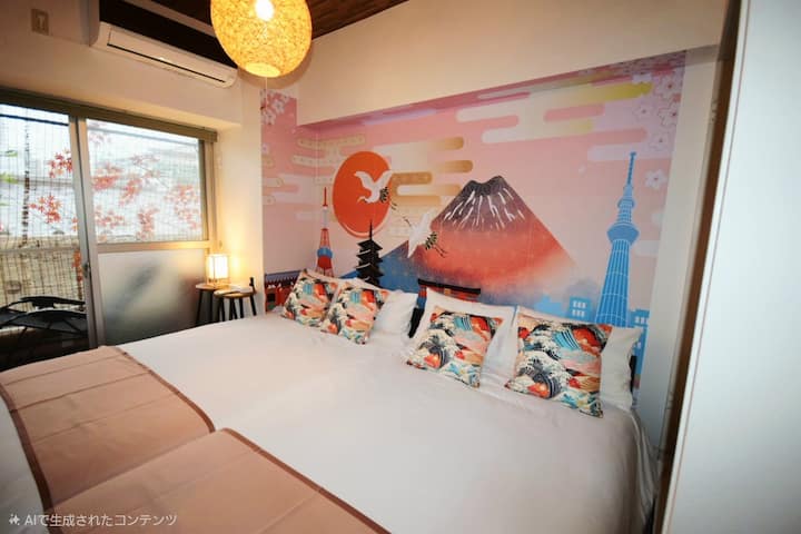 横浜｜最大8名｜駅徒歩10分｜横浜中華街・みなとみらい徒歩圏｜家族・グループ向け｜高速wi-fi - Kanagawa