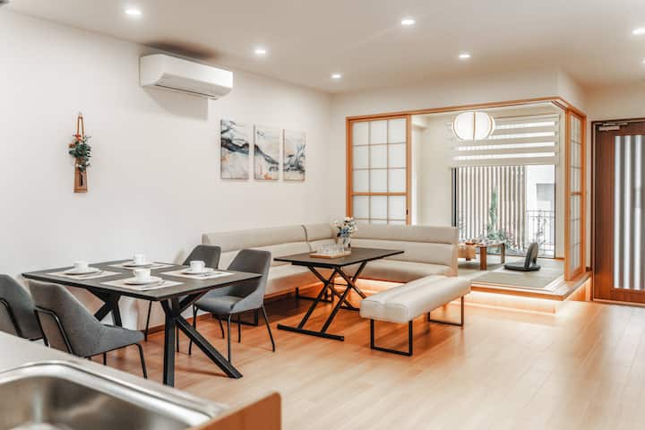 喬登·良筑 | 145m2豪华五房 | 三卫三浴、住15人、天王寺、近难波、心斋桥、适合家庭和团体。 - Osaka