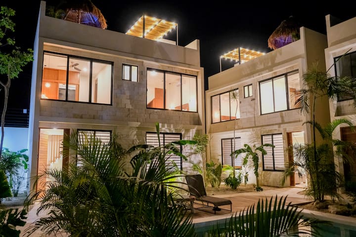 Jungle Villa With Rooftop View And Pool - Tulum