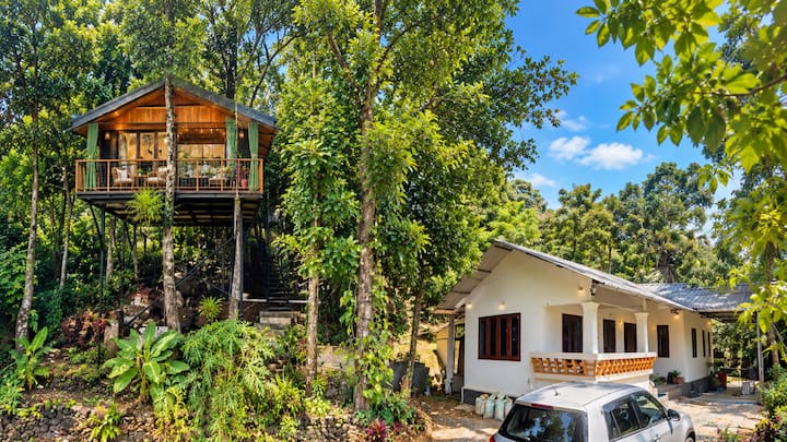 Treetops. Muthukora 
Villa+treehouse+nature Pool - Vagamon