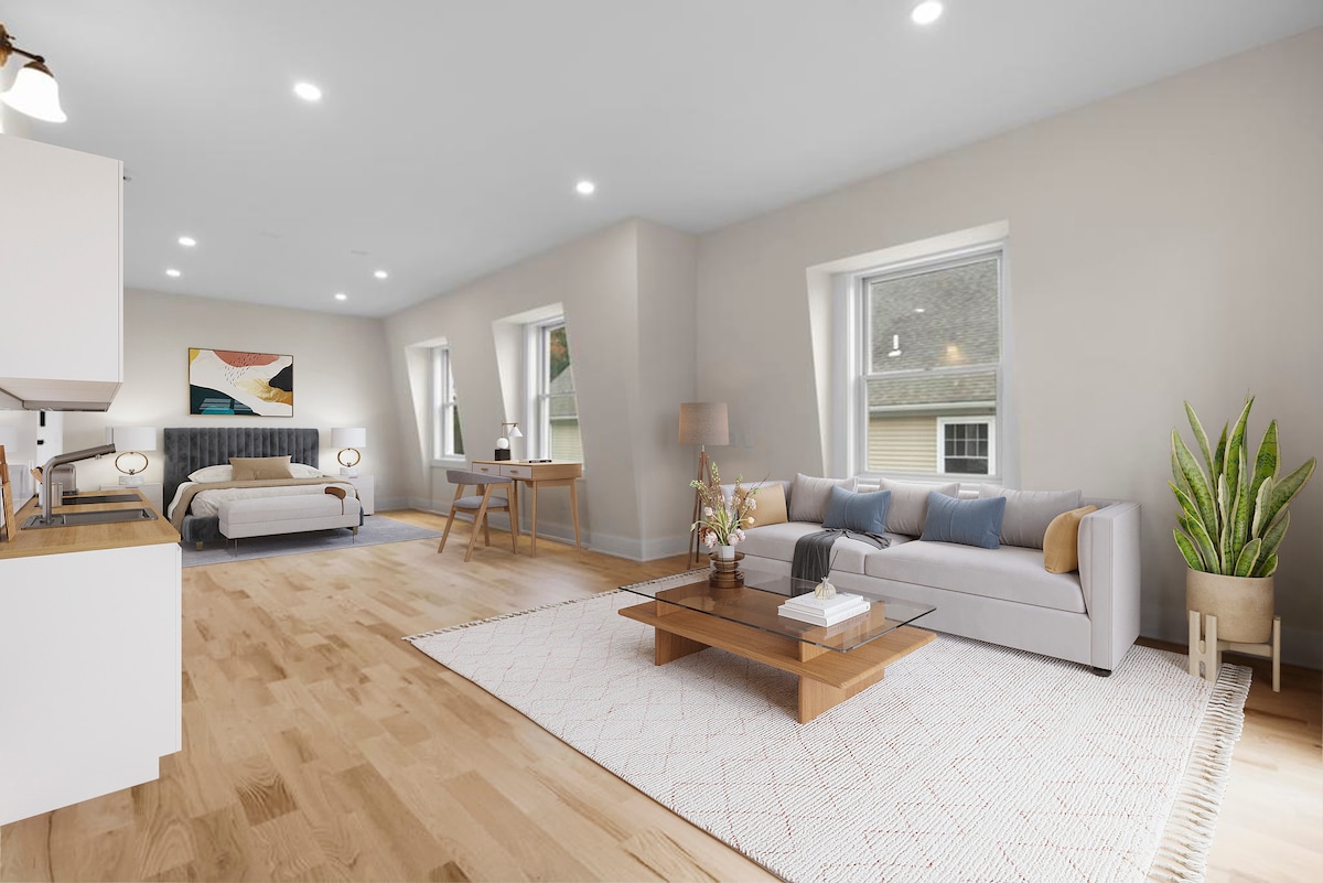 Stylish Studio Minutes to Train Station - Flats for Rent in Stamford ...