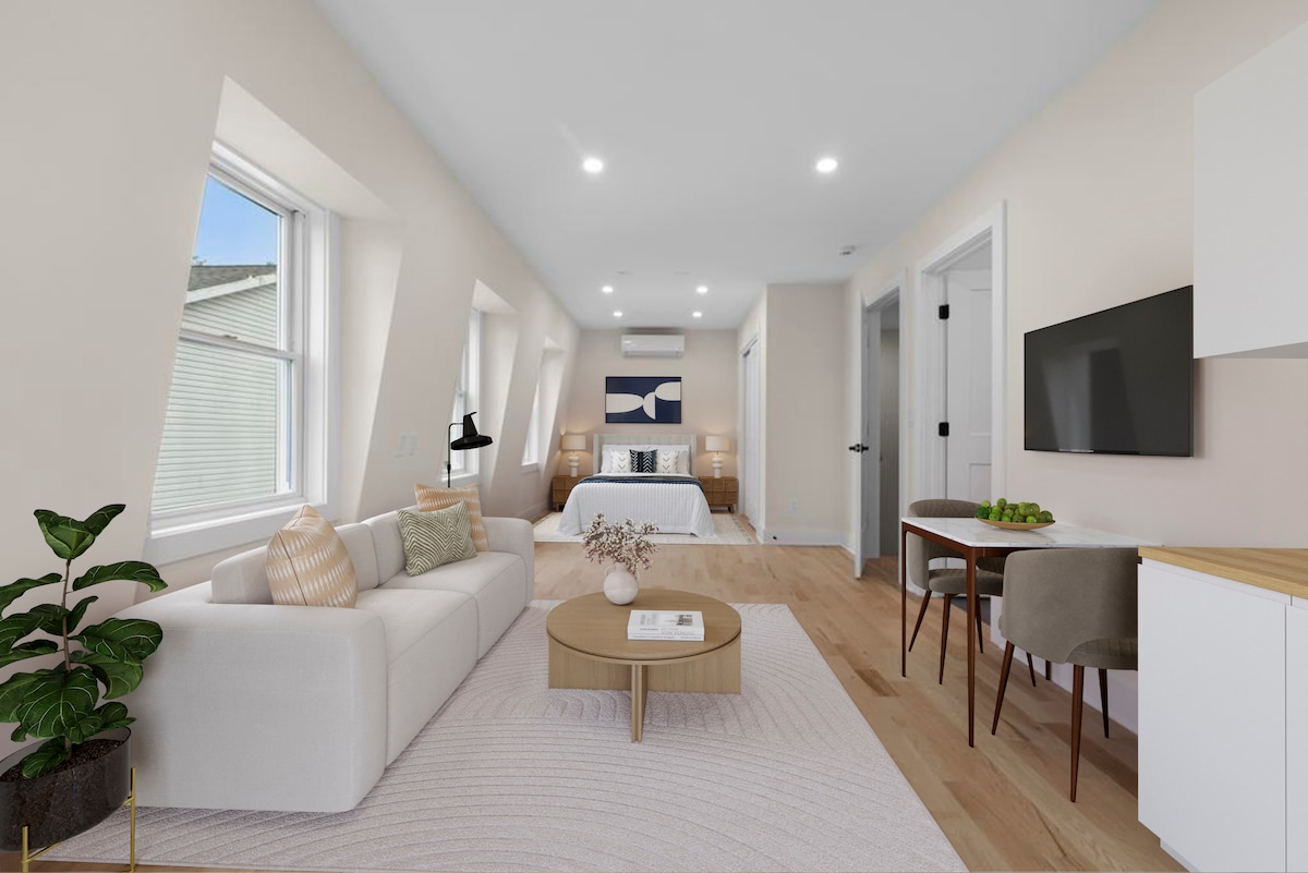 Stylish Studio Minutes to Train Station - Flats for Rent in Stamford ...