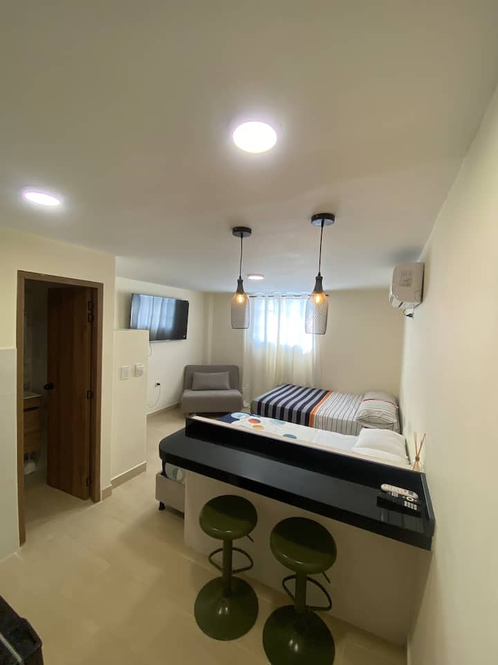 Estudio En El Rodadero Cerca Al Mar Con Cocina - Santa Marta