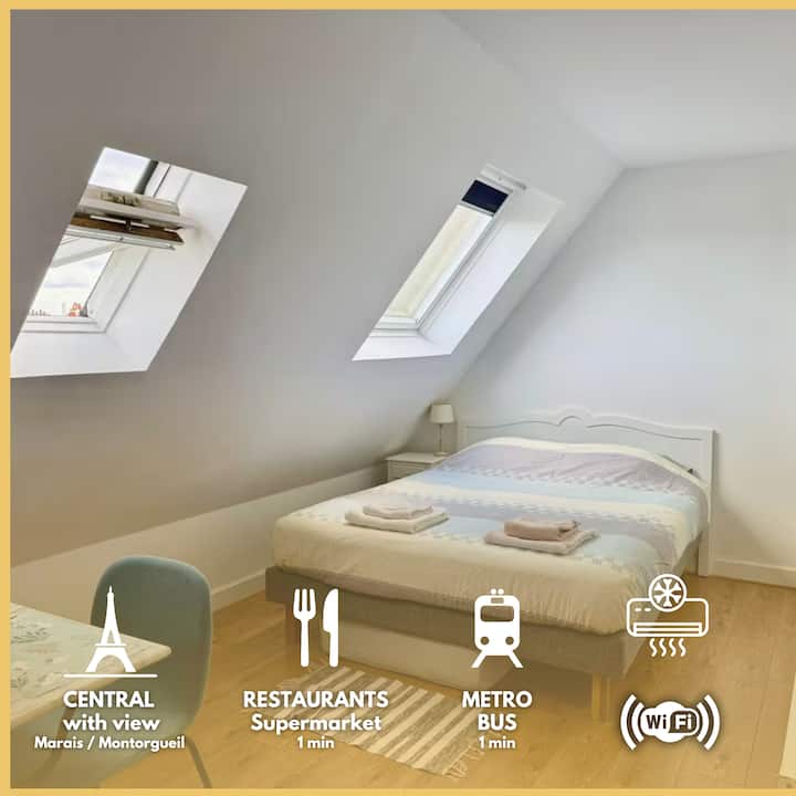 Appartement Climatisé Et Lumineux, Centre Parisien - Paris