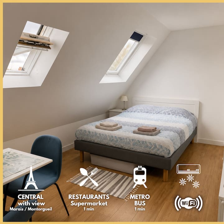 Appartement Climatisé Et Lumineux, Centre Parisien - Paris