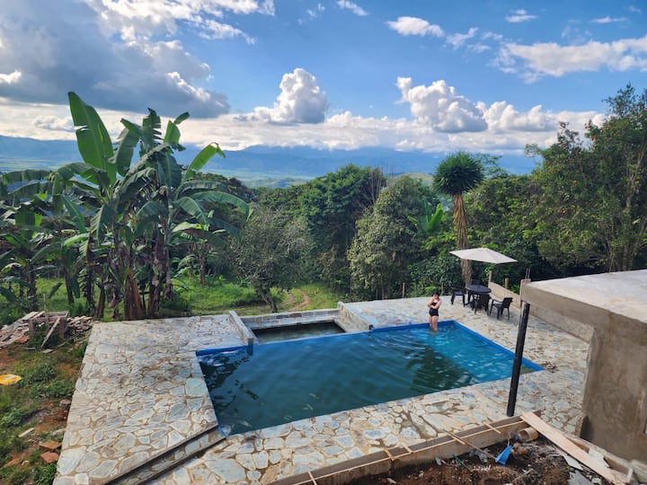 Casa Con Piscina Natural Y Vista A 30 Min De Buga - Buga