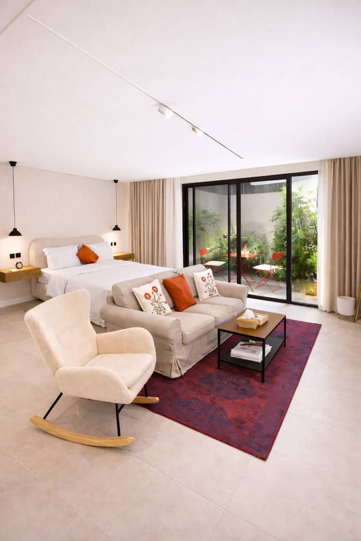 ستديو (Door2) مع حديقة إقامة هادئة بتصميم راقي - Medina (Saudi Arabia)