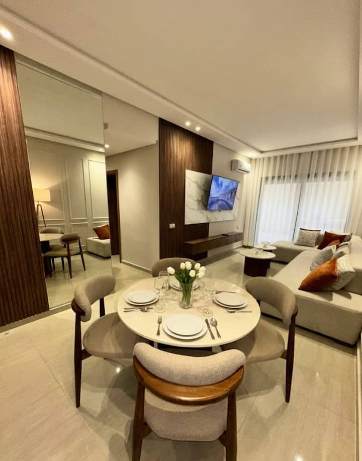 Modern 2br W/ Large Terrace Near Train To Airport - Casablanca