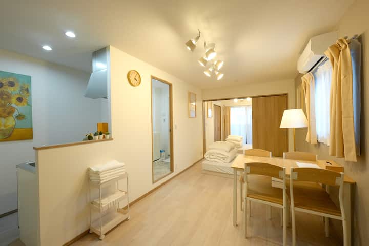 도보 1분 지하철역/남바전철로 5분/넓은 집/호텔린넨 사용 203 - Osaka