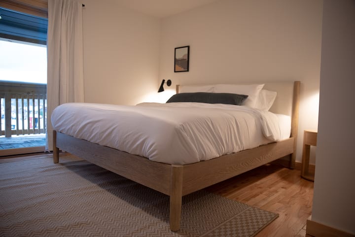 King W/ Balcony & Mtn Views | Adirondack Retreat - Lake Placid, NY