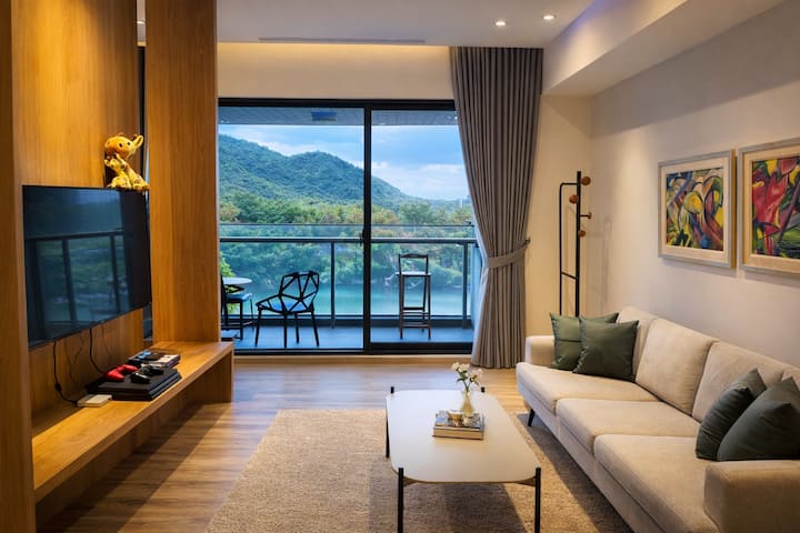 附早餐 簡約木質調、Ps4遊戲機 (寵物與電動車友善) - 터우청 진