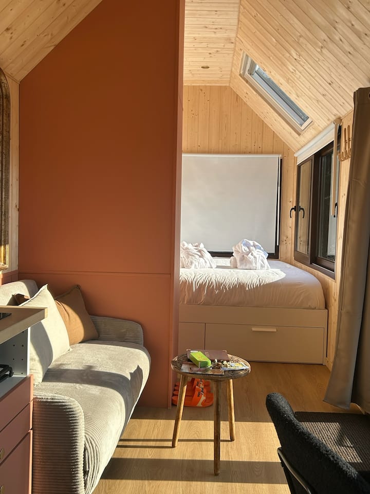 Tiny House Pampa Lodges Bain Nordique Terracotta - Sarthe